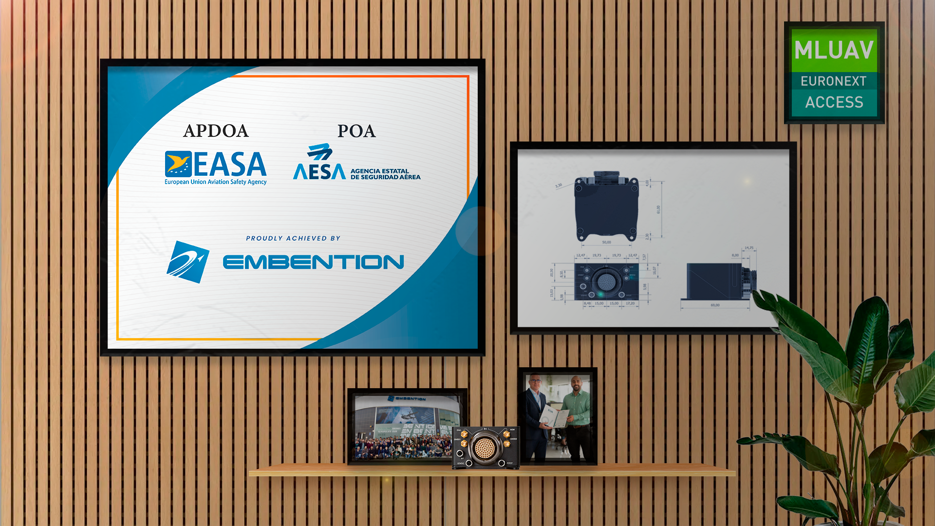 Embention achieves APDOA and POA, leading the Drone Industry