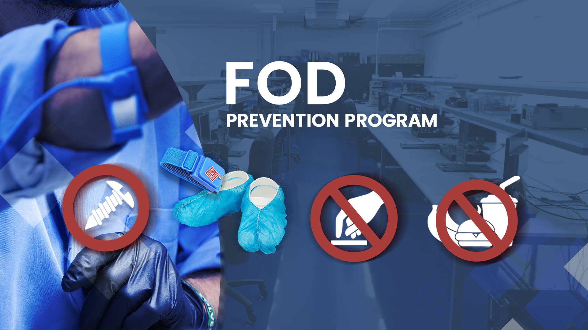 Embention and FOD prevention program for critical UAV systems